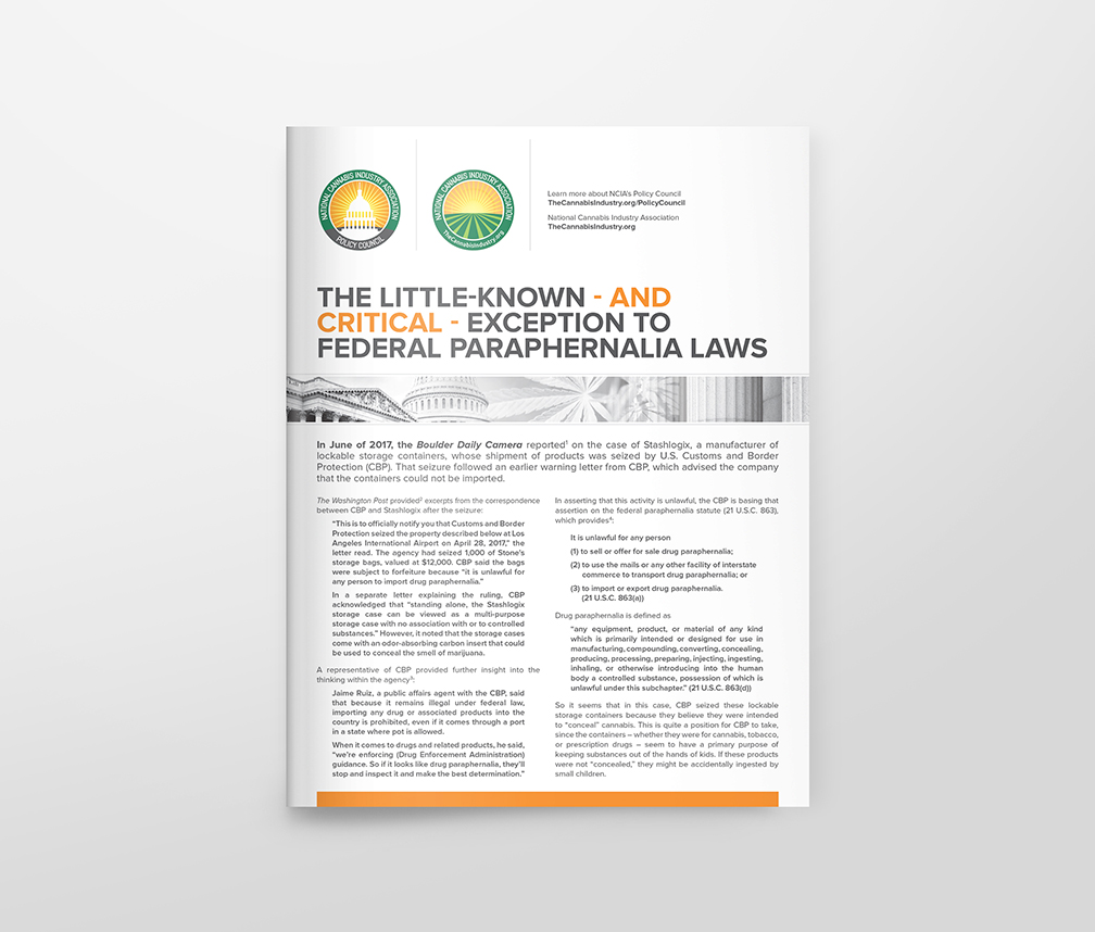 The Little-Known – And Critical – Exception to Federal Paraphernalia ...