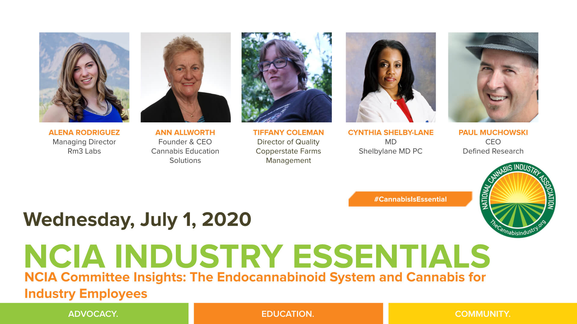 #IndustryEssentials Webinar Recording - NCIA Committee Insights: The ...